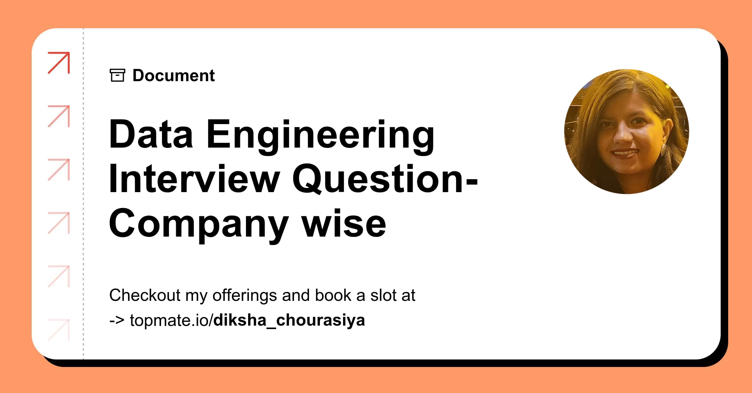 Data Engineering Interview Question-Company wise with Diksha Chourasiya